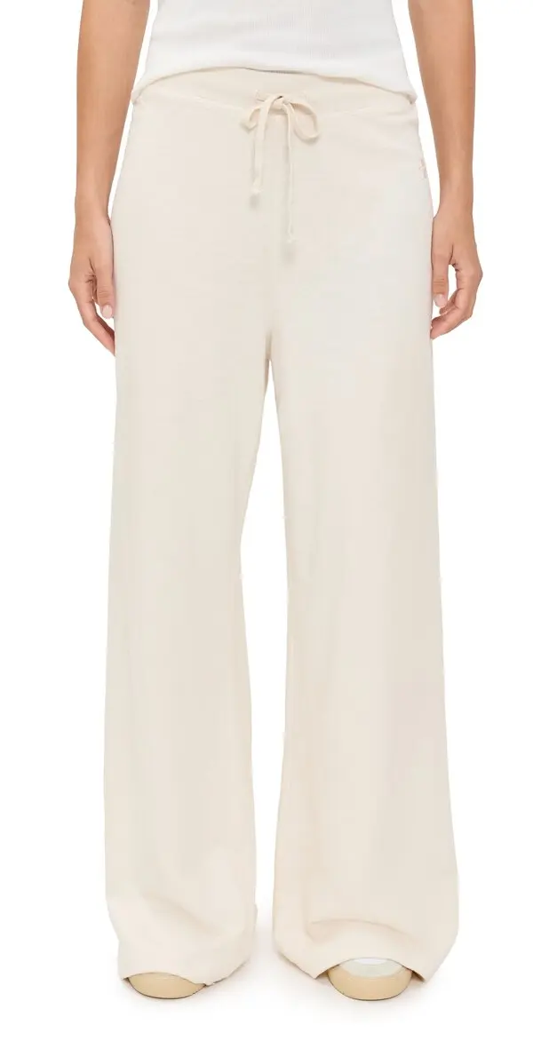 Eterne Drawstring Wide-leg Sweatpants - Bone