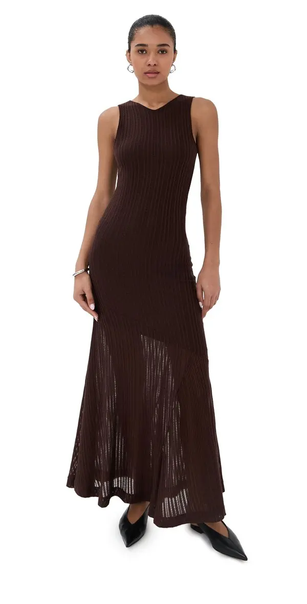 Bite Studios Spacia Sheer Structured Tank Dress