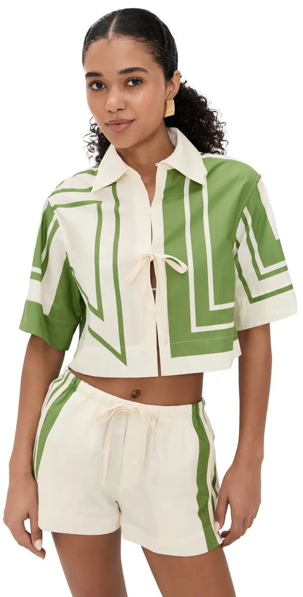 Sir The Label Carlo Cropped Shirt