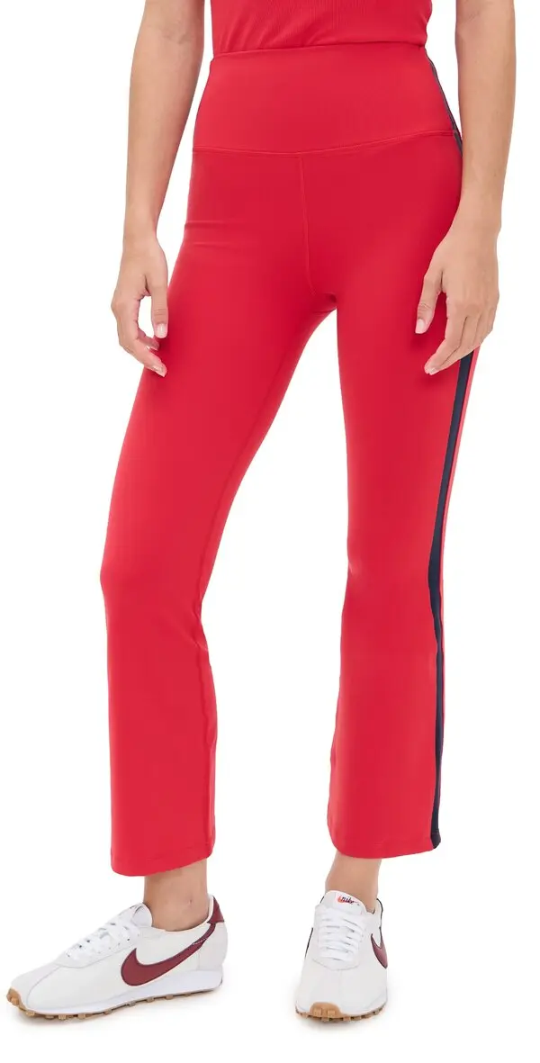Splits59 Raquel High-waist Crop Leggings - Pirate Red/indigo