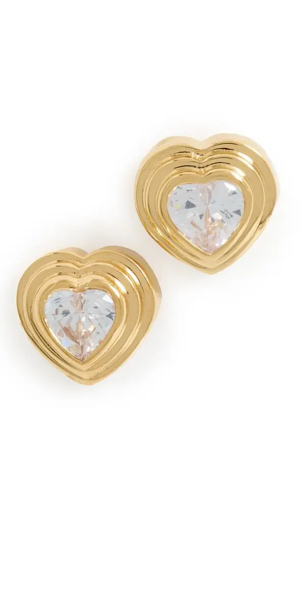 GWEN BELOTI Heartbeat Xl Stud Earrings