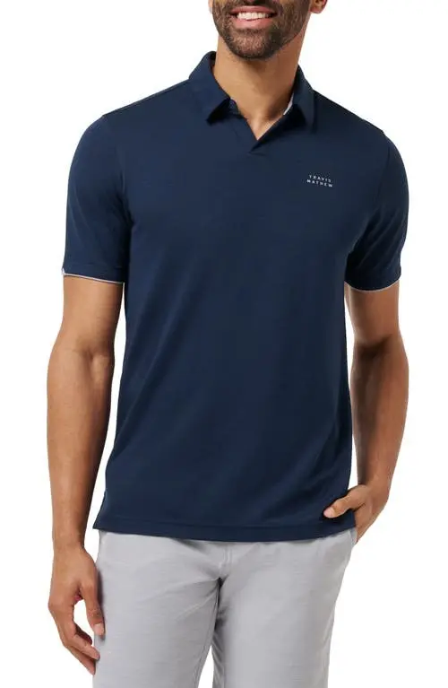 Travis Mathew Half Set Polo - Total Eclipse