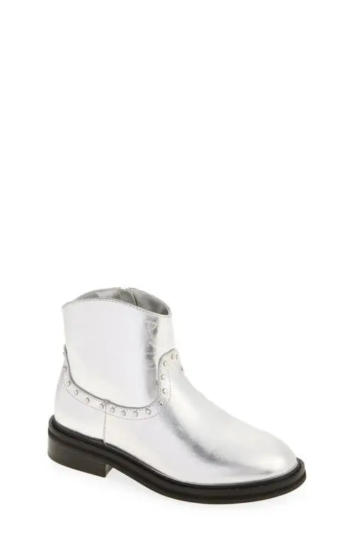 Nordstrom Florence Studded Bootie - Silver Metallic
