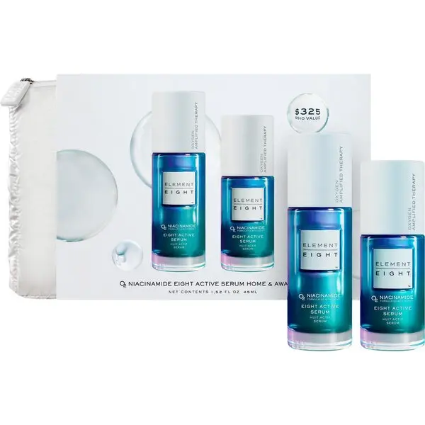 ELEMENT EIGHT O2 Niacinamide Serum Home & Away Duo $510 Value
