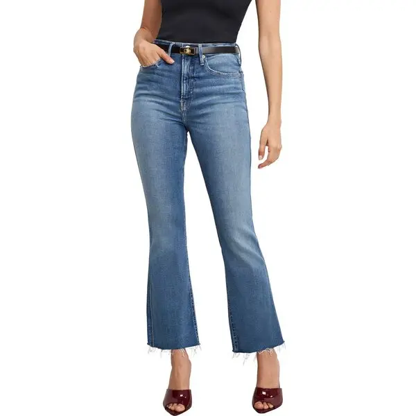 Good American Good Standard Kick Flare Jeans