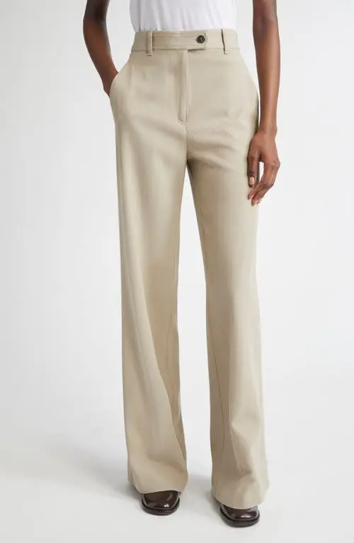 St. John Stretch Twill Straight-leg Pants - Taupe