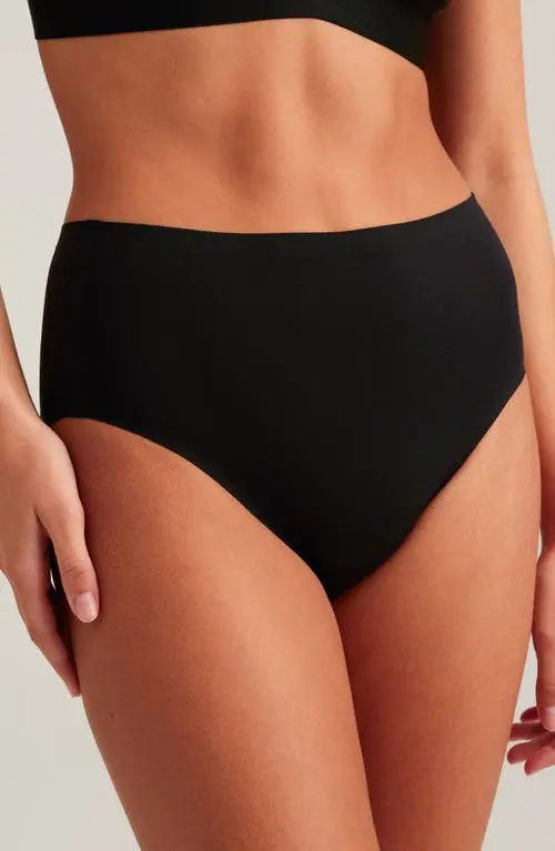 SAALT Seamless High Waist Briefs - Black