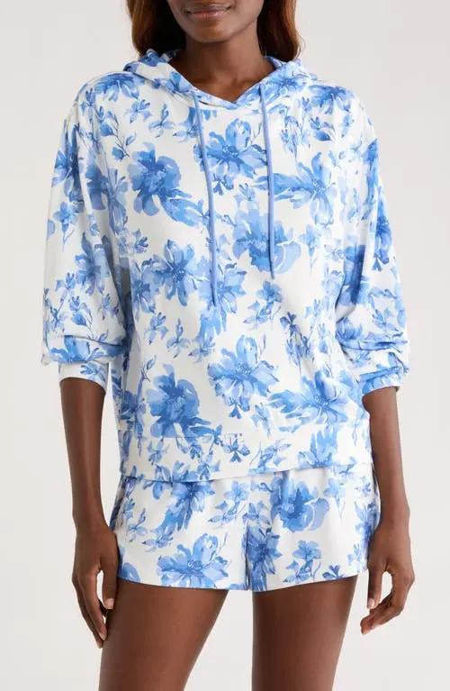PJ Salvage Hooded Short Pajamas - Blue Bell