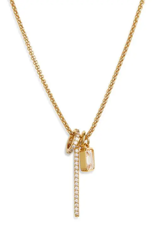 Nordstrom Pavé Charm Cluster Necklace