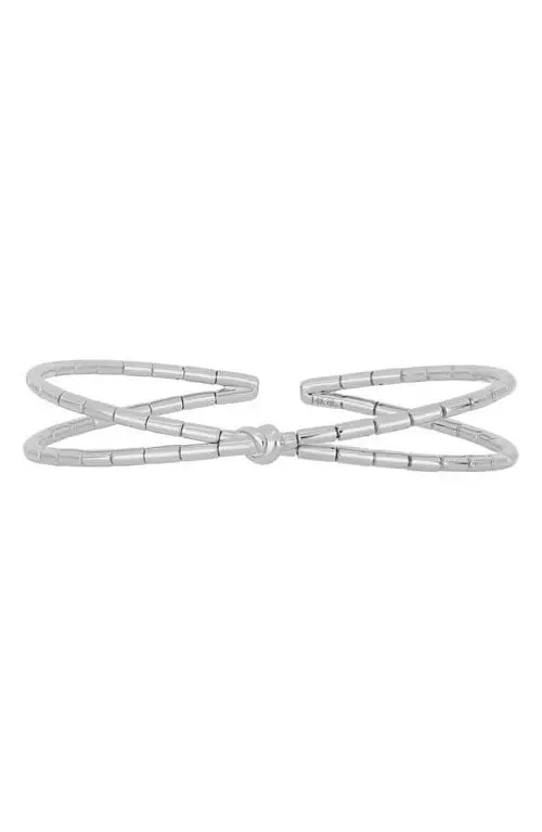 Bony Levy 14k Gold Crossover Knot Bangle Bracelet