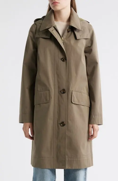 Barbour Hebrides Longline Waterproof Jacket - Winter Moss
