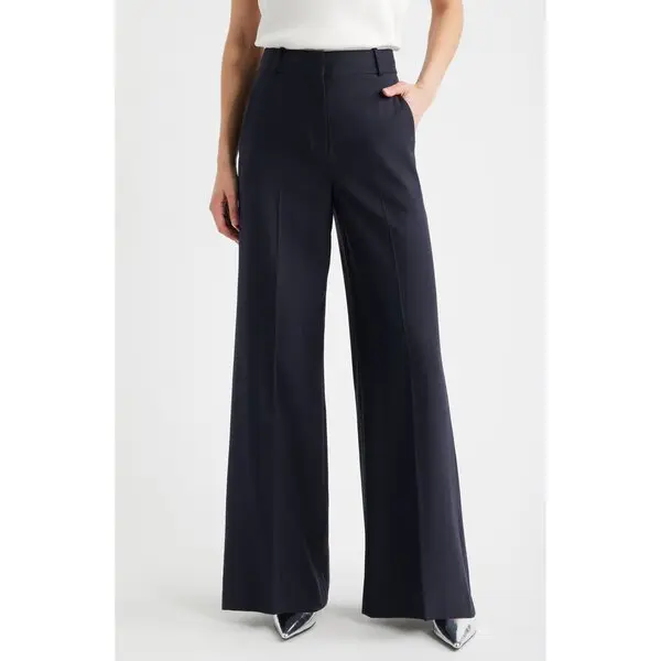 Theory High-waisted Flare Leg Trousers