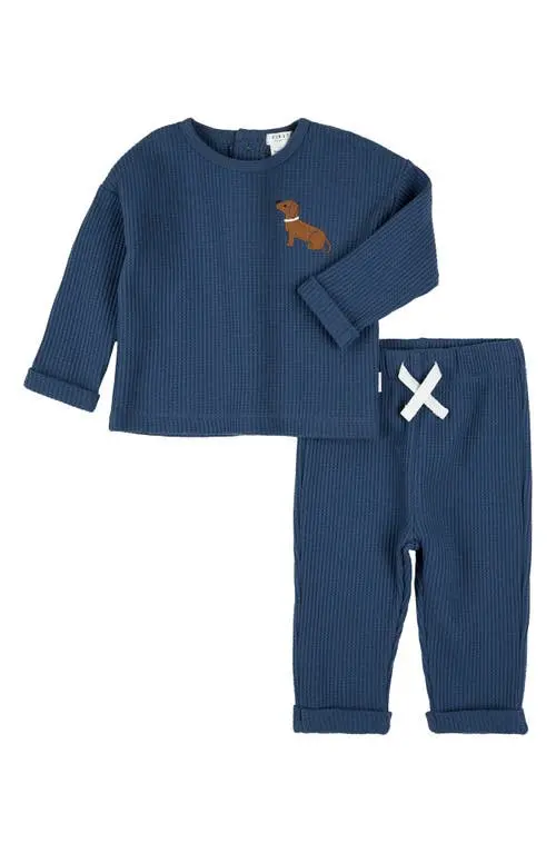 PETIT LEM Puppy Embroidered Thermal Set