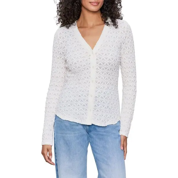 Sanctuary Dreamland Lace Button-up Top - Chalk