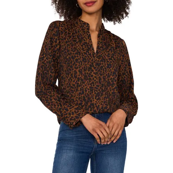 Vince Camuto Leopard Print Top