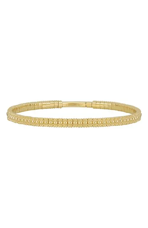 Bony Levy 14k Gold Beaded Link Bangle Bracelet