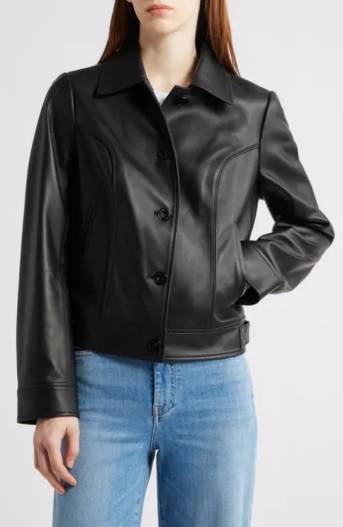 Michael Kors Short Leather Jacket