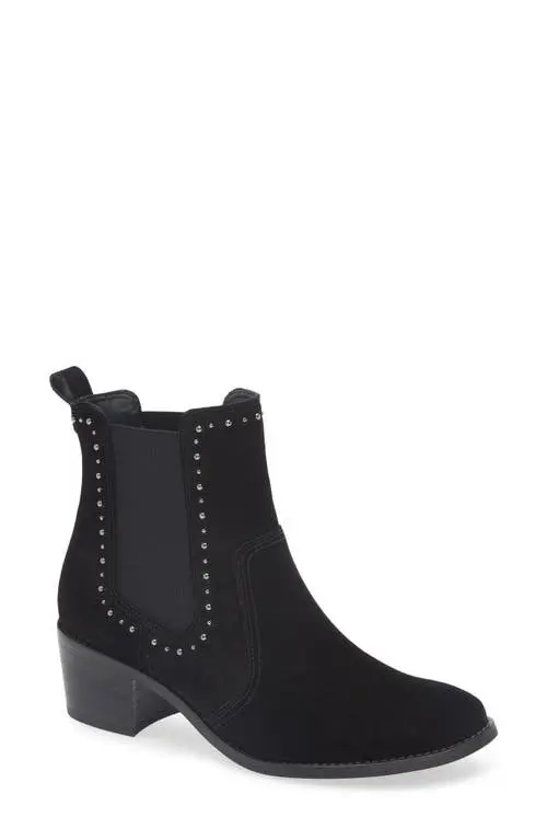 Paul Green Bailey Chelsea Boot - Black Soft Suede
