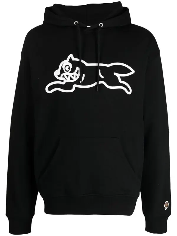 ICECREAM Running Dog Popover Hoodie - Black