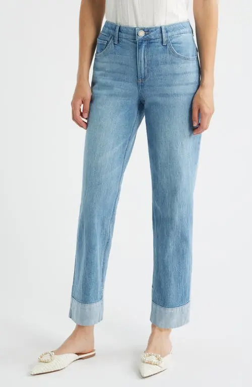 Wit & Wisdom High-waist Cuffed Boyfriend Jeans