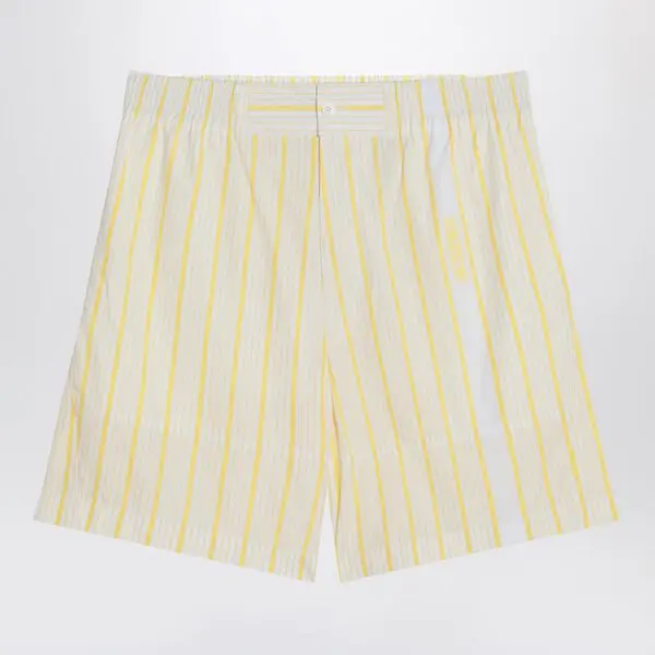 Jacquemus Striped Bermuda Shorts With Logo