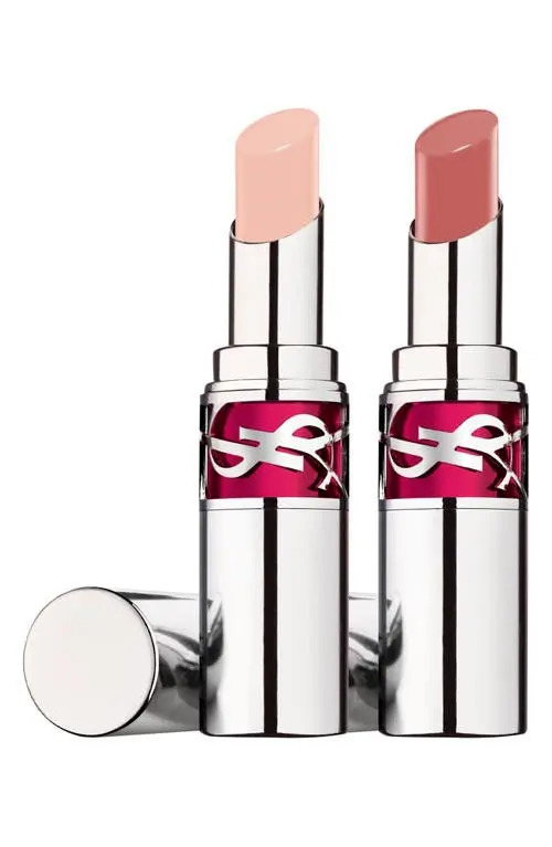 Saint Laurent Candy Glaze Lip Gloss Stick Duo $84 Value - No Color
