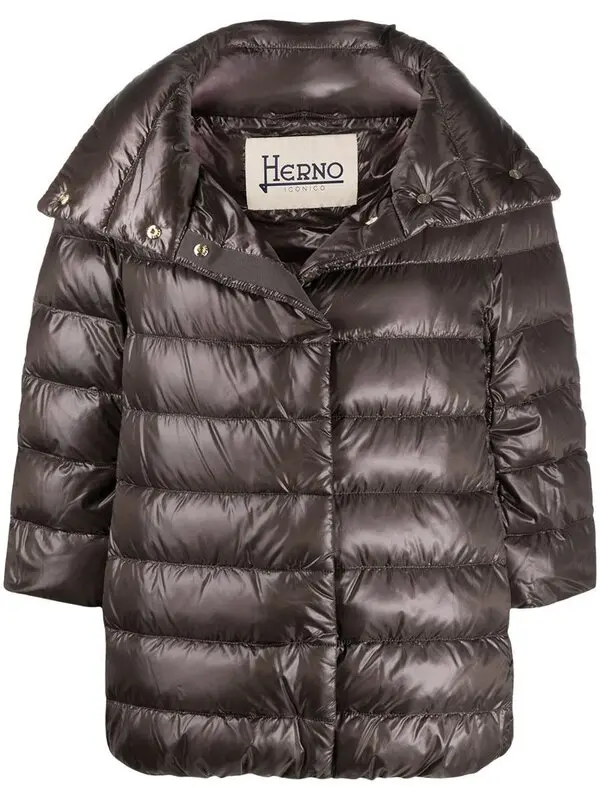 Herno Aminta Nylon Cape - Brown