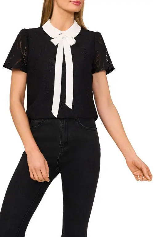 CECE DUPRAZ Bow Lace Top