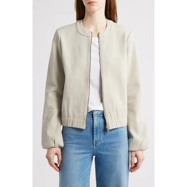 NIC+ZOE Cord Knit Bomber Jacket