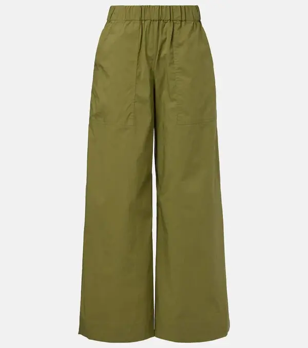 Simkhai Arden Cotton-blend Wide-leg Pants