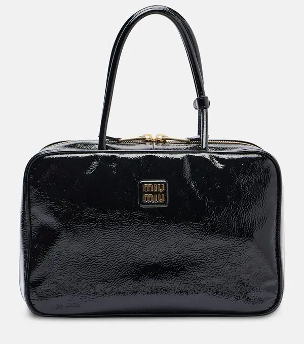 Miu Miu Beau Patent Leather Tote Bag