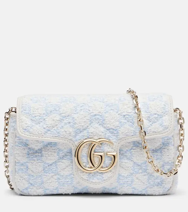Gucci Gg Marmont Mini Bouclé Shoulder Bag