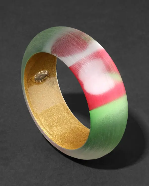 Alexis Bittar Archive Lucite Apple Bangle Bracelet
