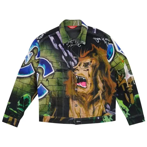 Supreme Lion's Den Denim Trucker Jacket