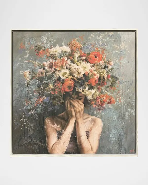 PARAGON DECORS Flower Face" Framed Giclee Marta Wiley