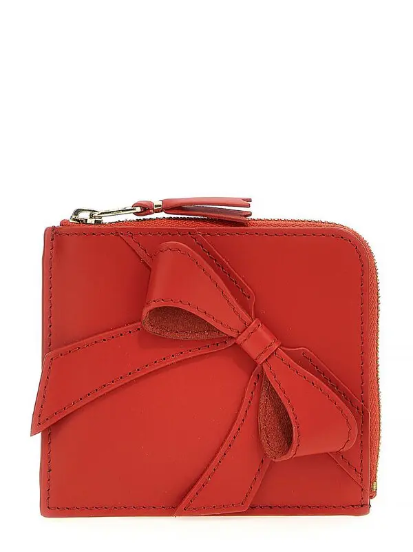 Comme Des Garçons Big Bow' Wallet - Red