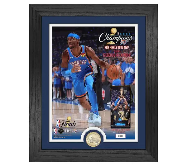 HIGHLAND MINT 2025 Nba Finals Oklahoma City Thu Nder Mvp Frame