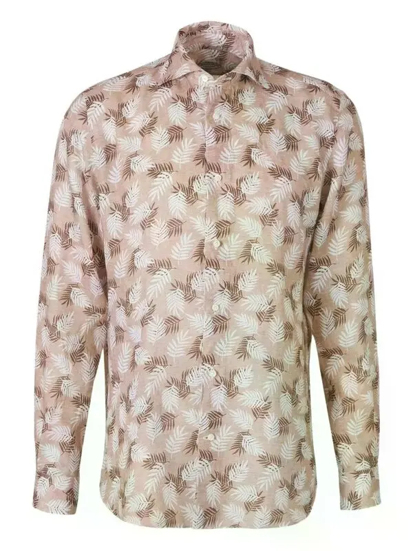 VINCENZO DI RUGGIERO Leaf-print Shirt