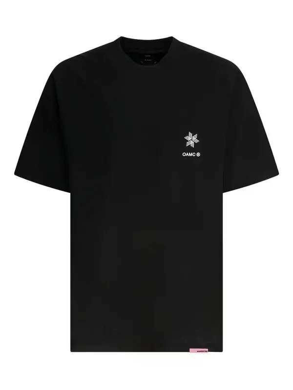 GOLDWIN Oamc Logo-print Cotton T-shirt - Black