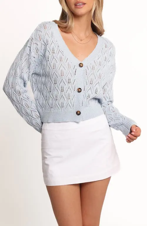 PETAL & PUP Ellen Openwork Cardigan