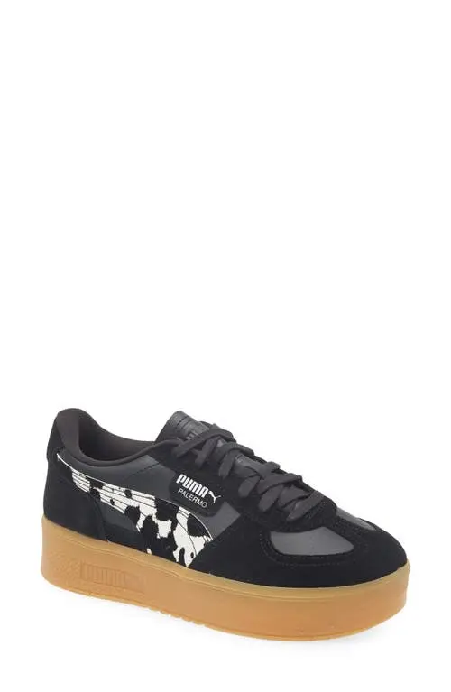 PUMA Palermo Elevata Platform Sneakers - Puma Black/gum