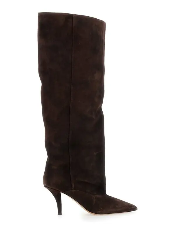 Paris Texas Ines Suede Boots With Stiletto Heel