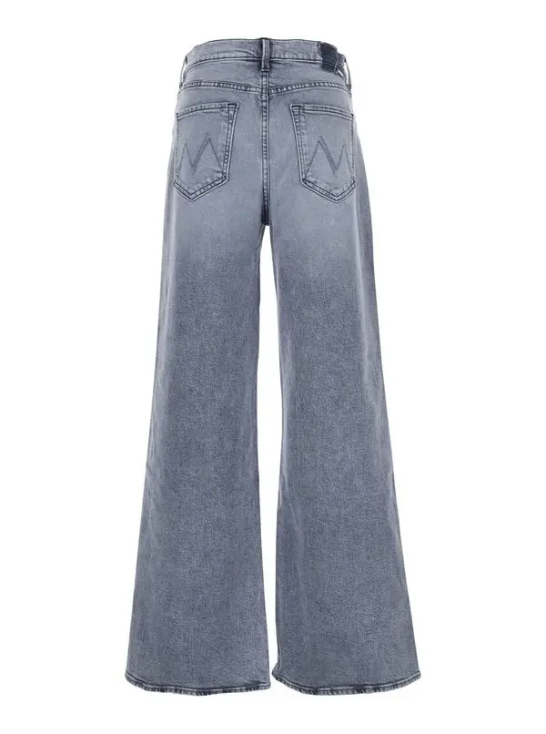 MOTHER The Ditcher Roller Sneak Jeans With Logo