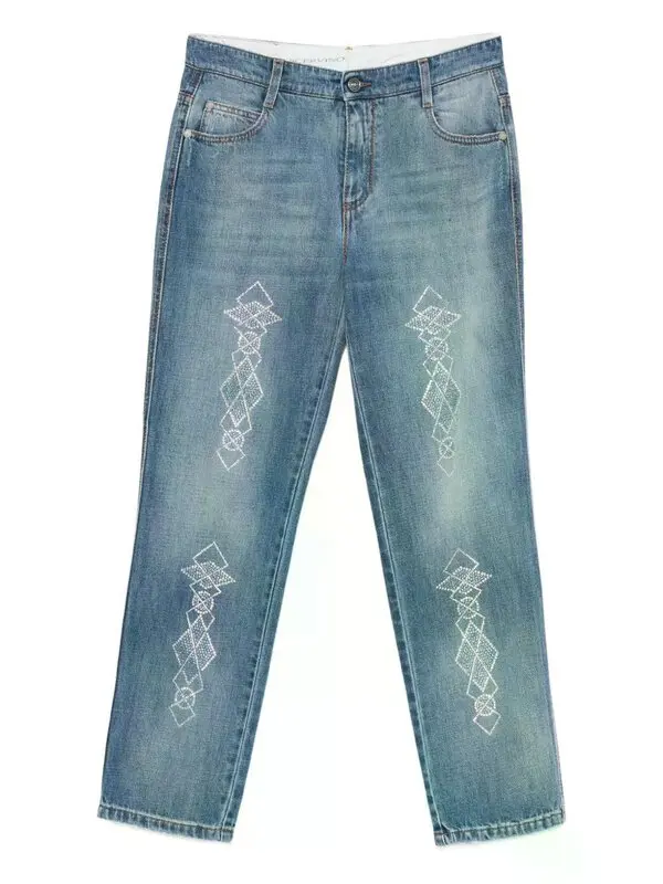 Ermanno Scervino Rhinestone-embellished Jeans