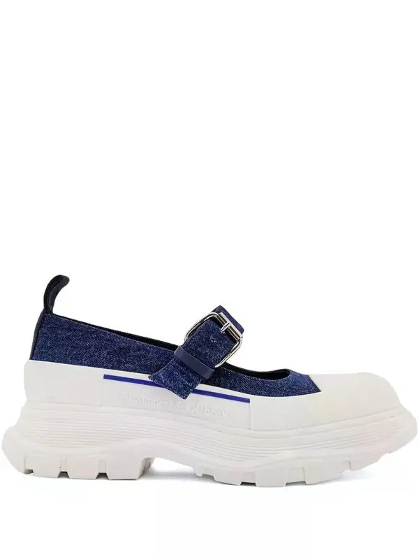 Alexander McQueen Thread Slick Buckle-strap Mules