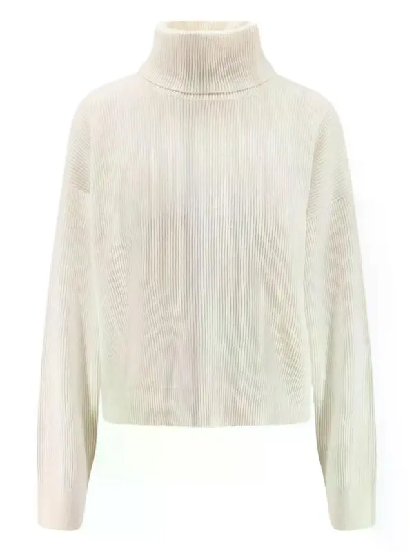 Brunello Cucinelli Roll-neck Ribbed Sweater