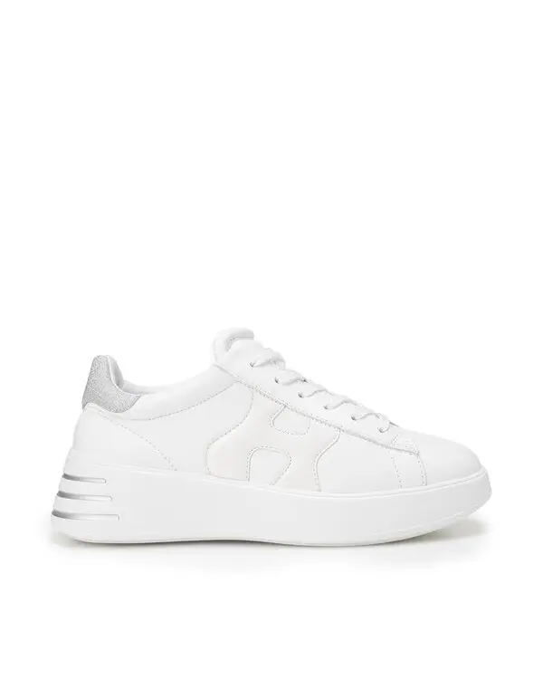 Hogan Lace-up Sneakers - B001(bianco)+b200(argento)