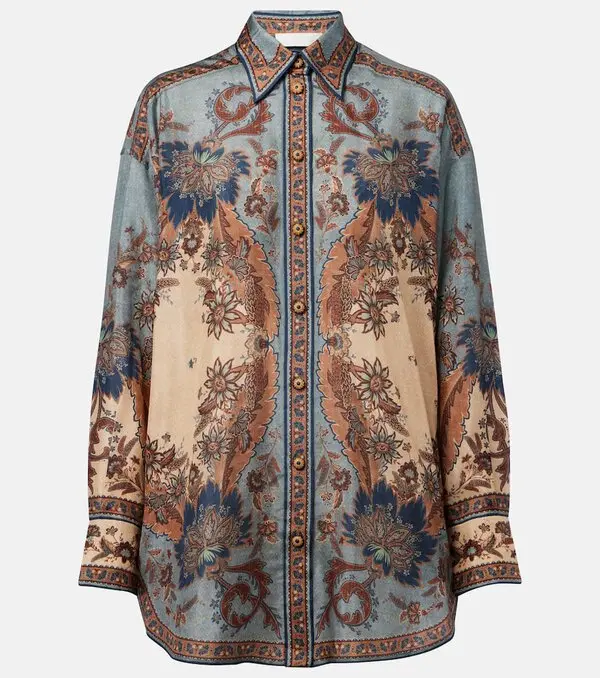 Zimmermann Paisley Silk Shirt - Multicoloured