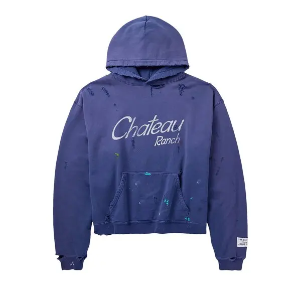 GALLERY DEPT. Distressed Chateau Ranch Hoodie - Blue