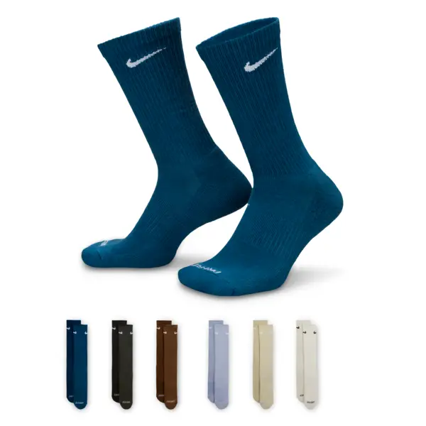 Nike Everyday Plus Cushioned Training Crew Socks - Multicolor